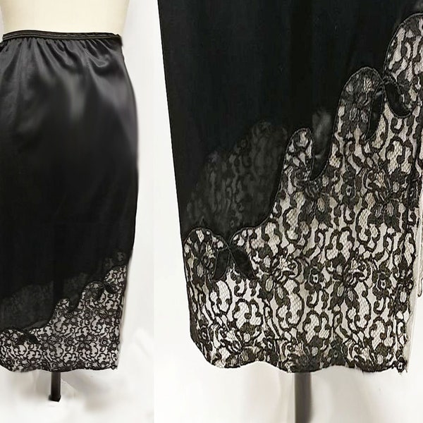Black Lace Slip - Etsy