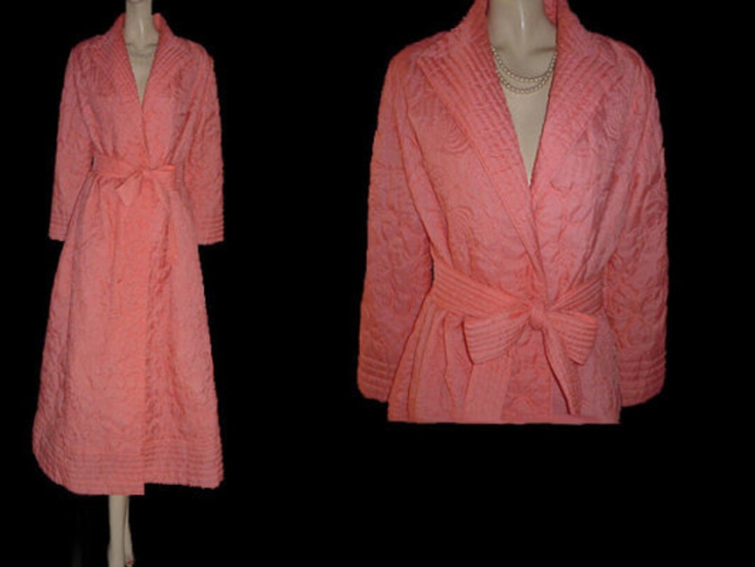 Vintage Quilted Robe Made in Hong Kong in Sierra Sunset Designer Robe ...