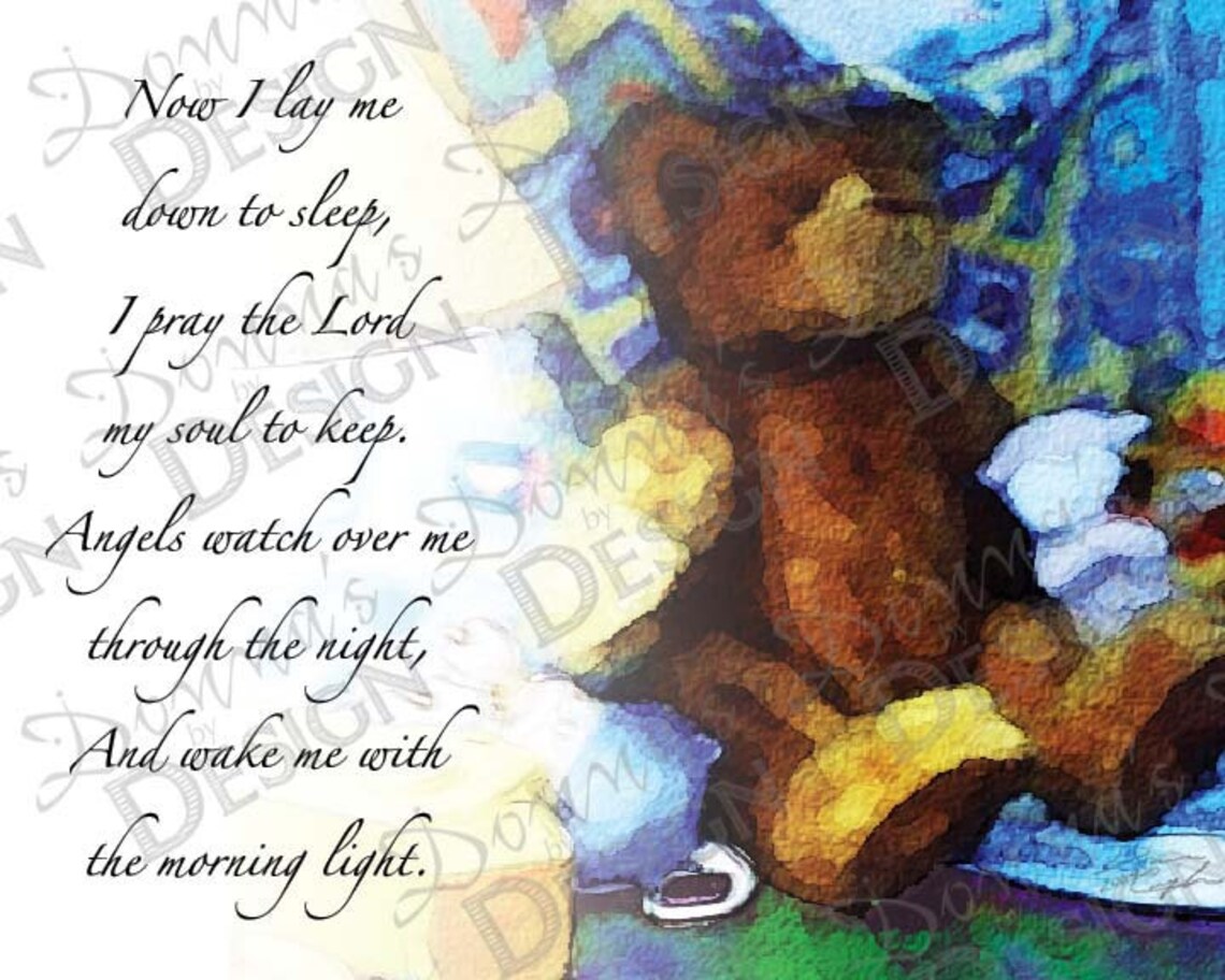 Child's Prayer Artwork 11x14 - Etsy