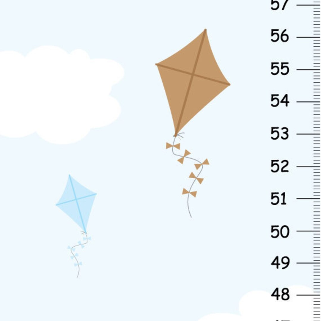 Children Growth Chart Kites on the Shore - Etsy