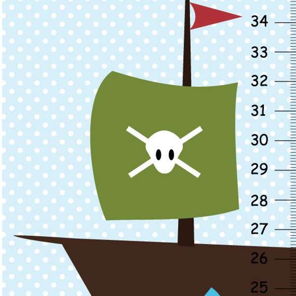 Pirate Growth Chart - Etsy