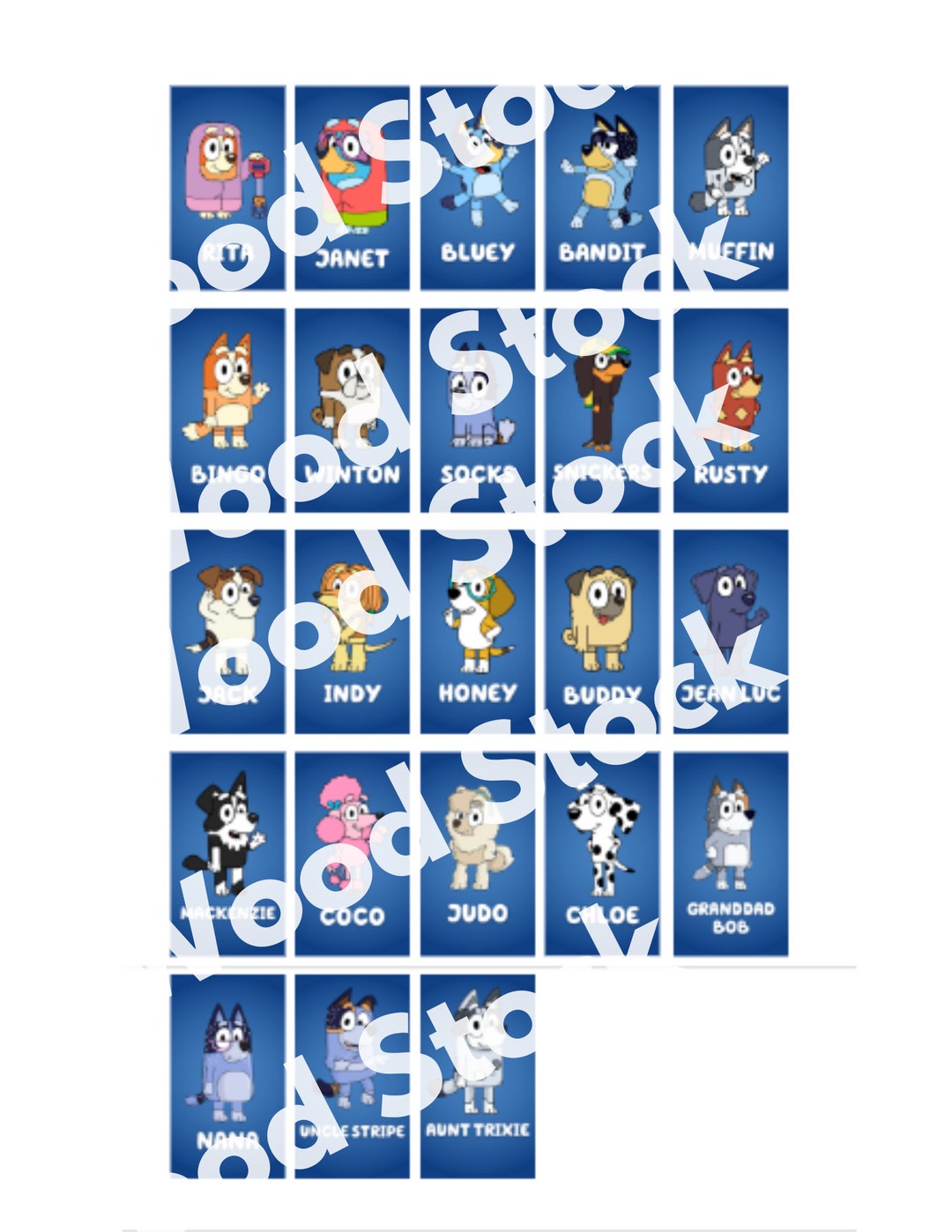 Bluey Guess Who Cards Digital Download - Etsy Australia