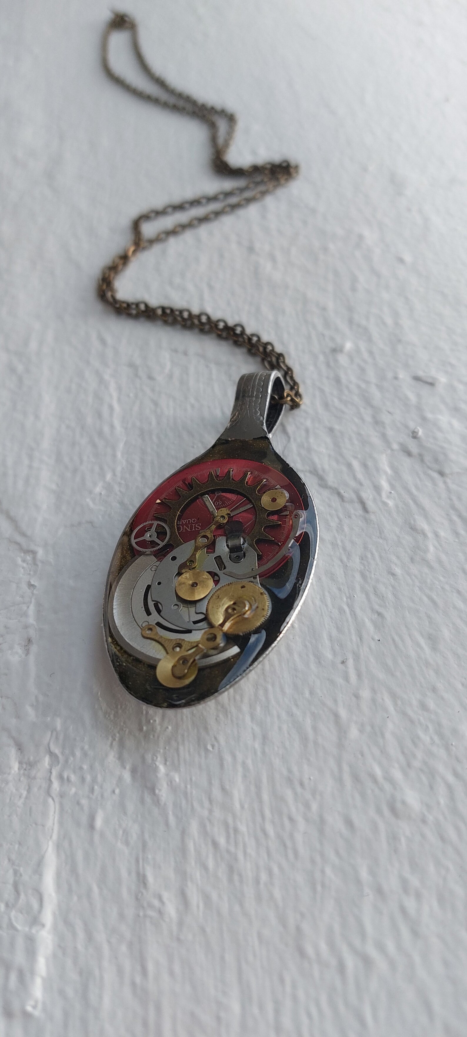 Mechanical Watch Steampunk Spoon Necklace - Etsy