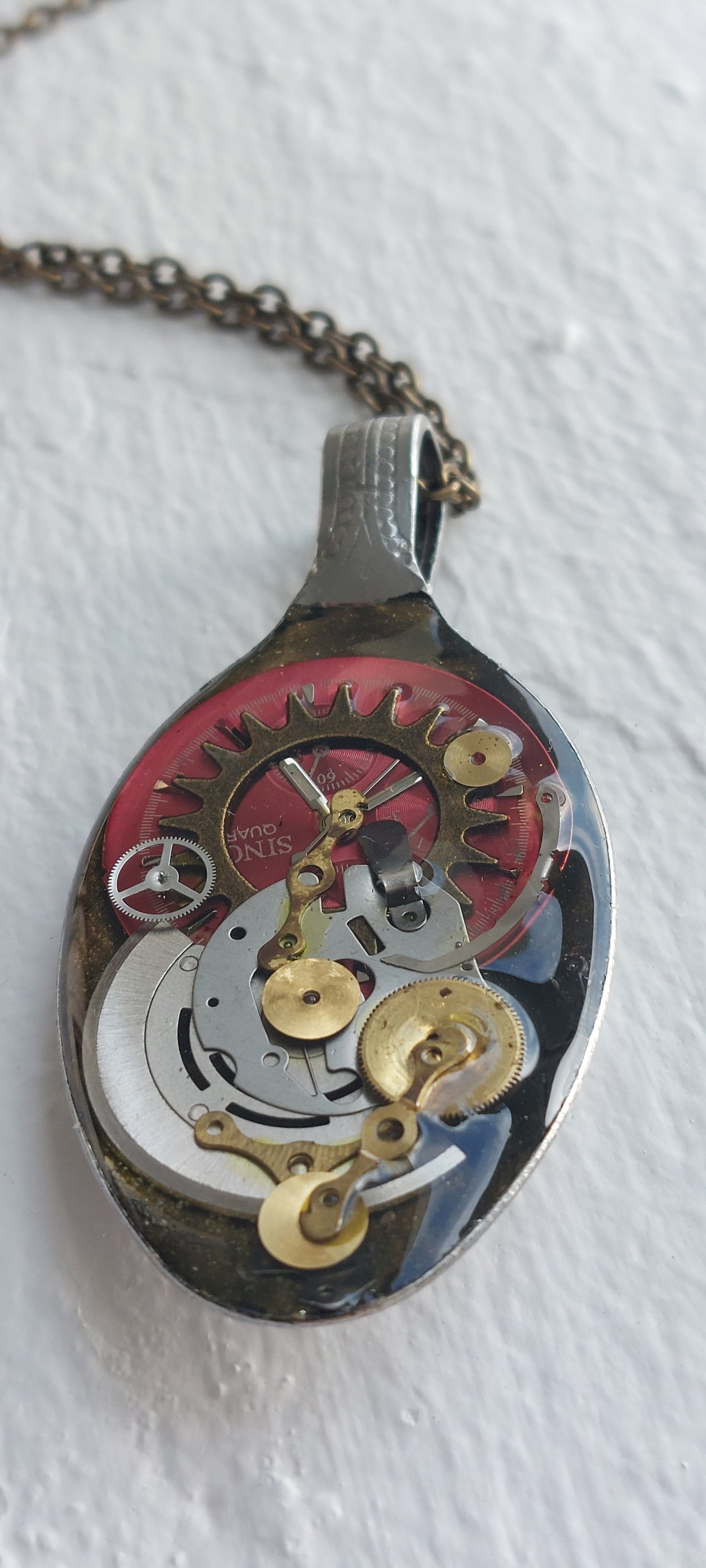 Mechanical Watch Steampunk Spoon Necklace - Etsy