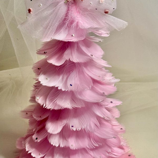 Pink Feather Tree - Etsy