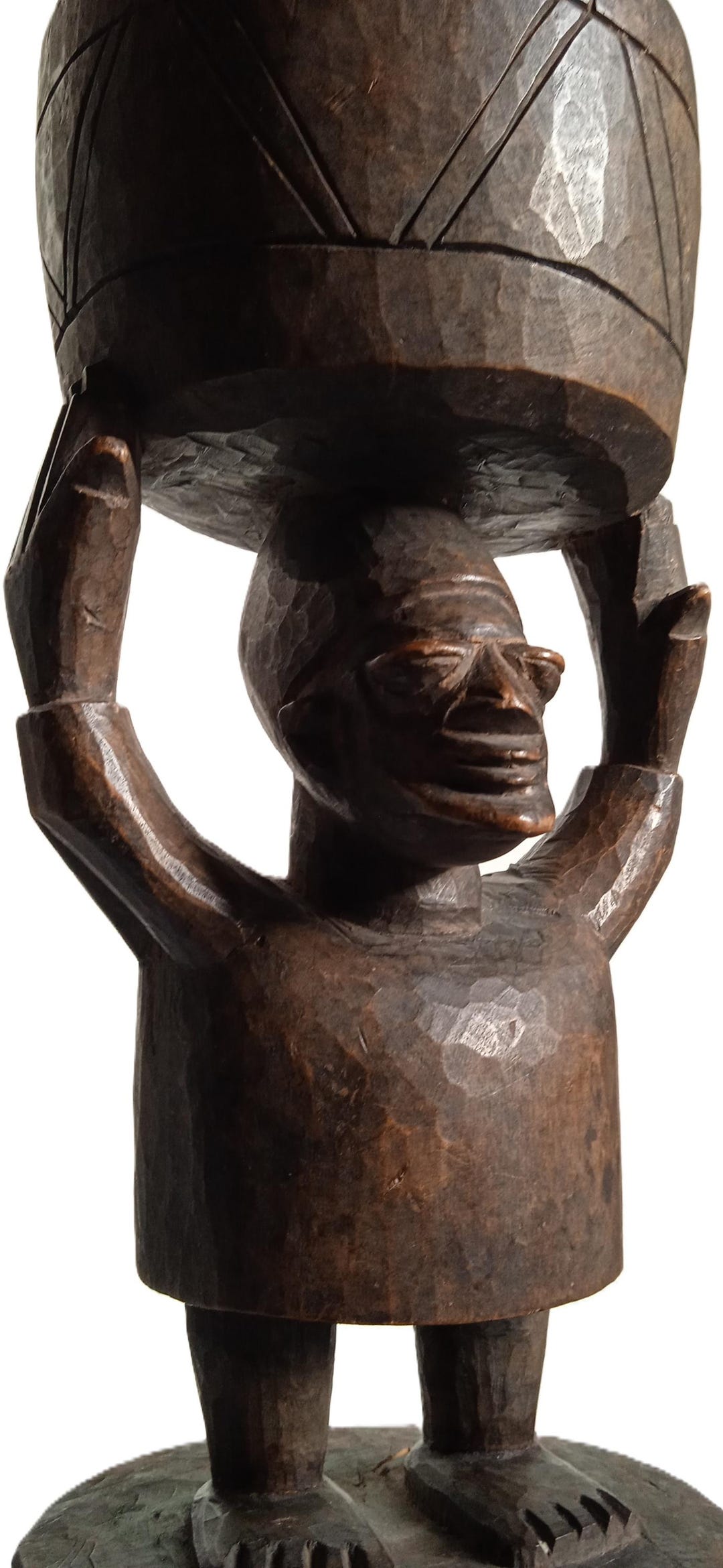 Yoruba Figure Kola Nut Offering Bowl Statue Nigeria Tribal Item for ...