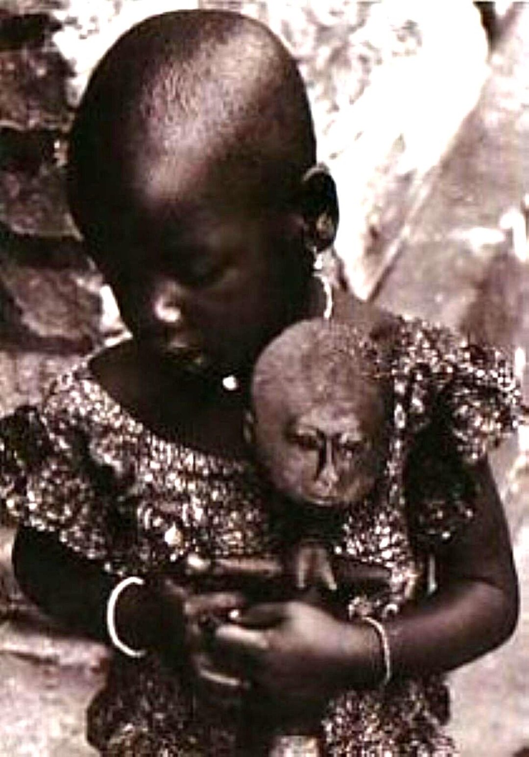 Large Fertility Doll Ghana Ashanti Large, 52 Cm Asante Akwaba Puppet ...
