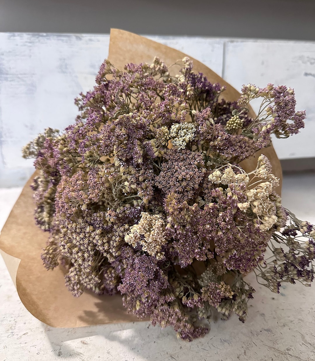 Dried Yarrow Mixed Colors / Dried Herb Bouquet / Dried Flower Bouquet ...