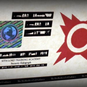 Deluxe Sith Lord Certificate in a Luxury Gift Box - Personalised With ...