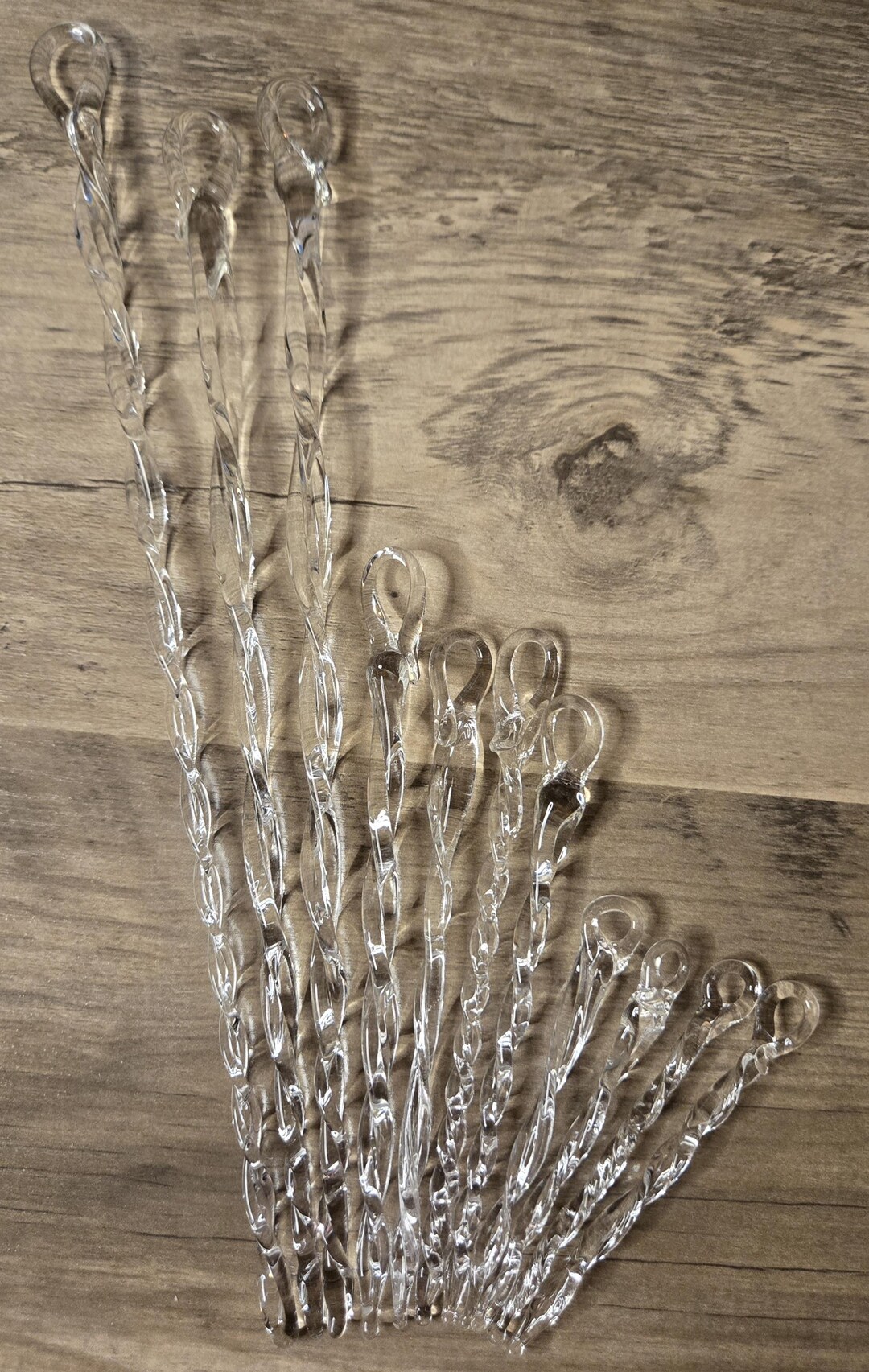 Clear Glass Icicles. Three Different Sizes. - Etsy