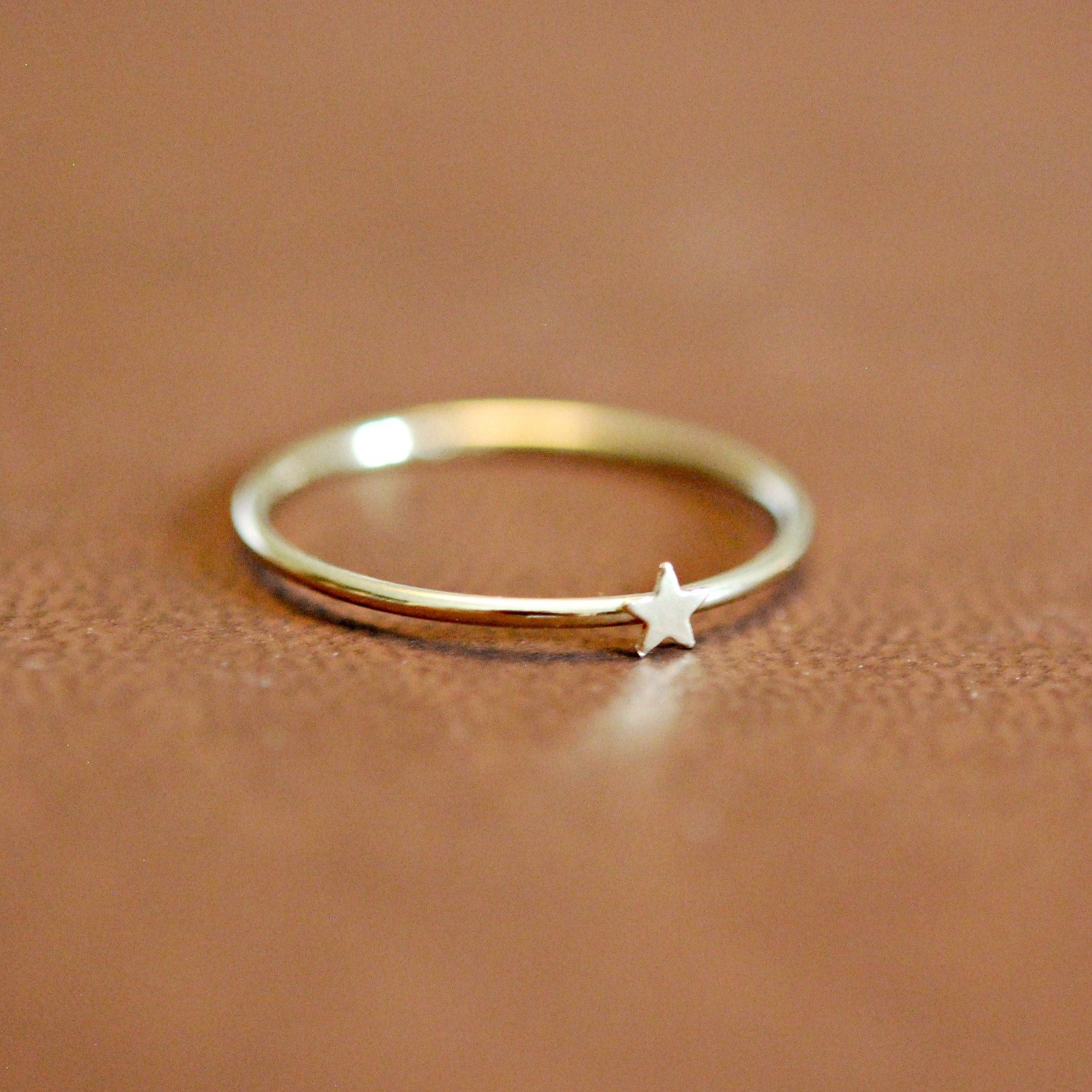 Gold Star Ring Celestial Ring Gold Stacking Ring Lucky Star - Etsy Denmark