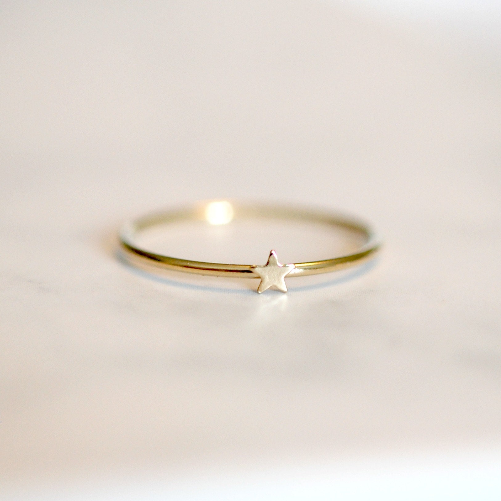 Gold Star Ring Celestial Ring Gold Stacking Ring Lucky Star - Etsy Denmark