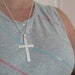 Extra Large Sterling Silver Cross Pendant, Large Cross Necklace, Big ...
