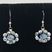 Dainty Sterling Silver Blue Crystal Dangle Drop Earrings - Etsy