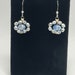 Dainty Sterling Silver Blue Crystal Dangle Drop Earrings - Etsy