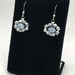 Dainty Sterling Silver Blue Crystal Dangle Drop Earrings - Etsy