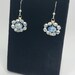 Dainty Sterling Silver Blue Crystal Dangle Drop Earrings - Etsy