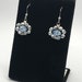 Dainty Sterling Silver Blue Crystal Dangle Drop Earrings - Etsy