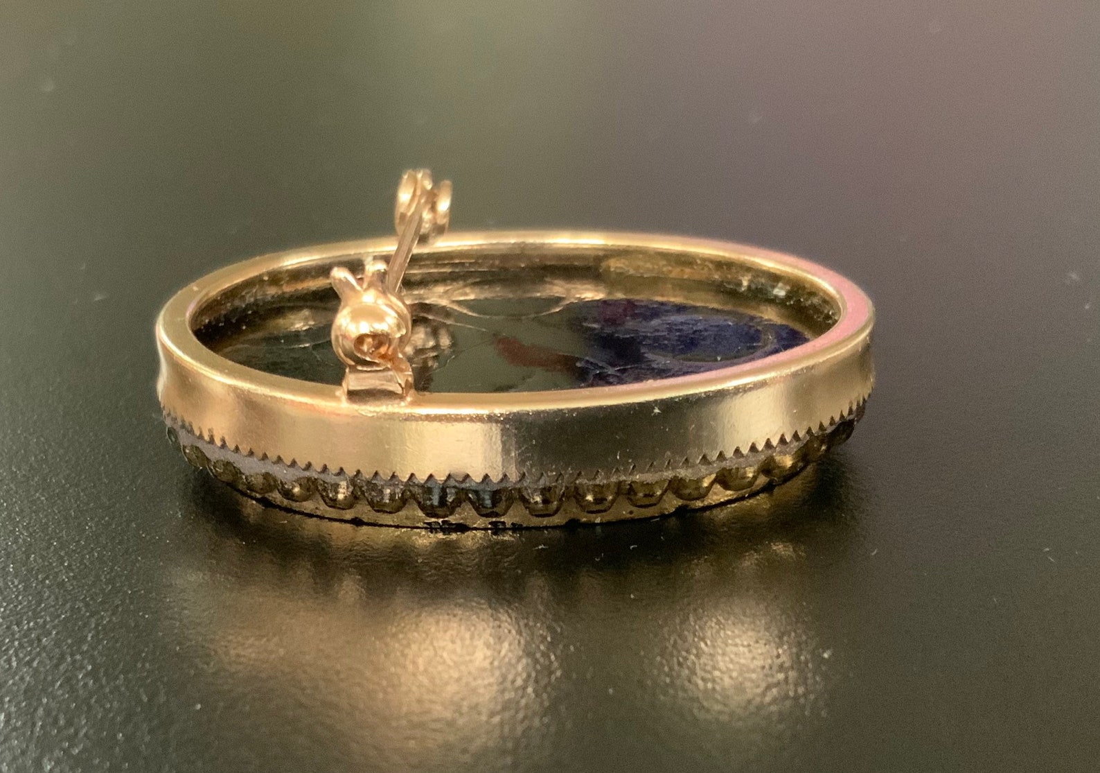 Victorian Style Mourning Pin Gold Filled Onyx Memento Mori 1.75 Inch ...