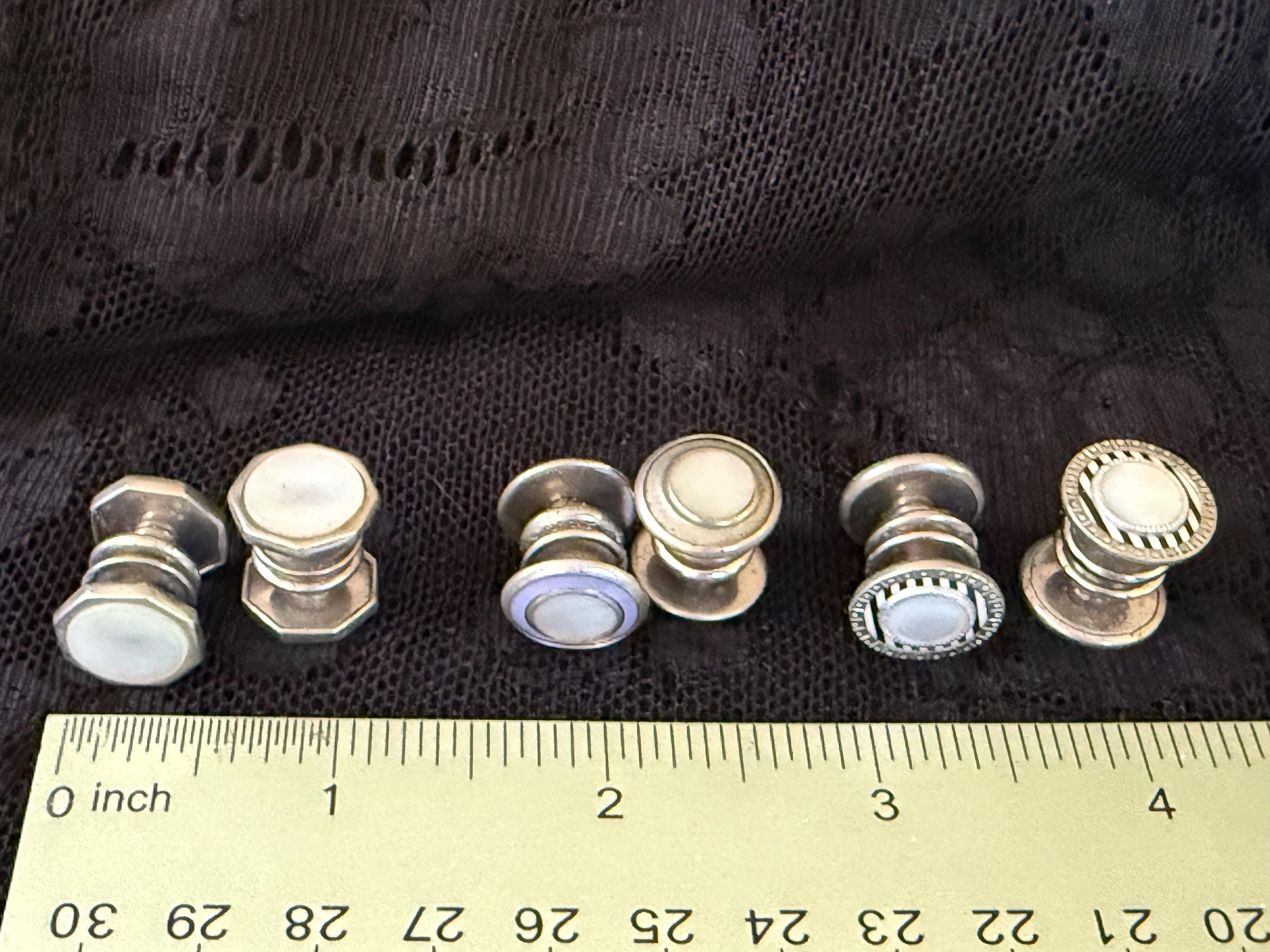 Vintage 3 Pair of Early 1900s Edwardian Gentlemen’s Snap Cufflinks Cuff ...