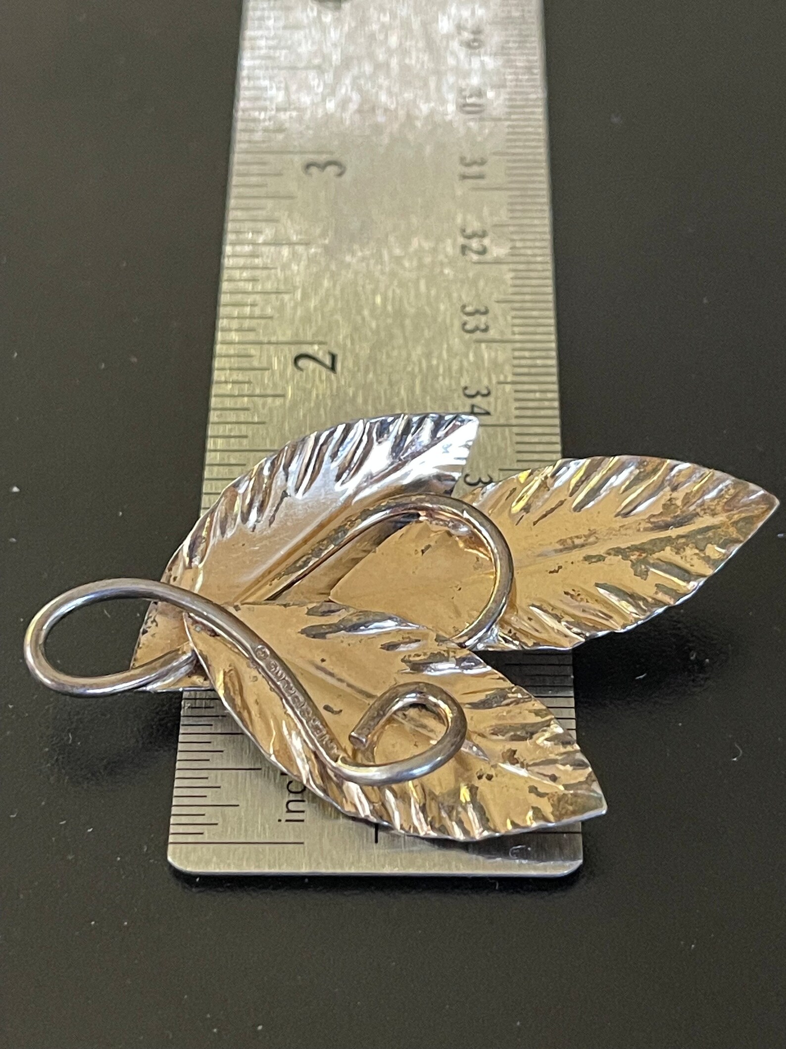 Unusual Vintage 1980s NAPIER Sterling Vermeil Gold Tone Leaf Pendant - Etsy