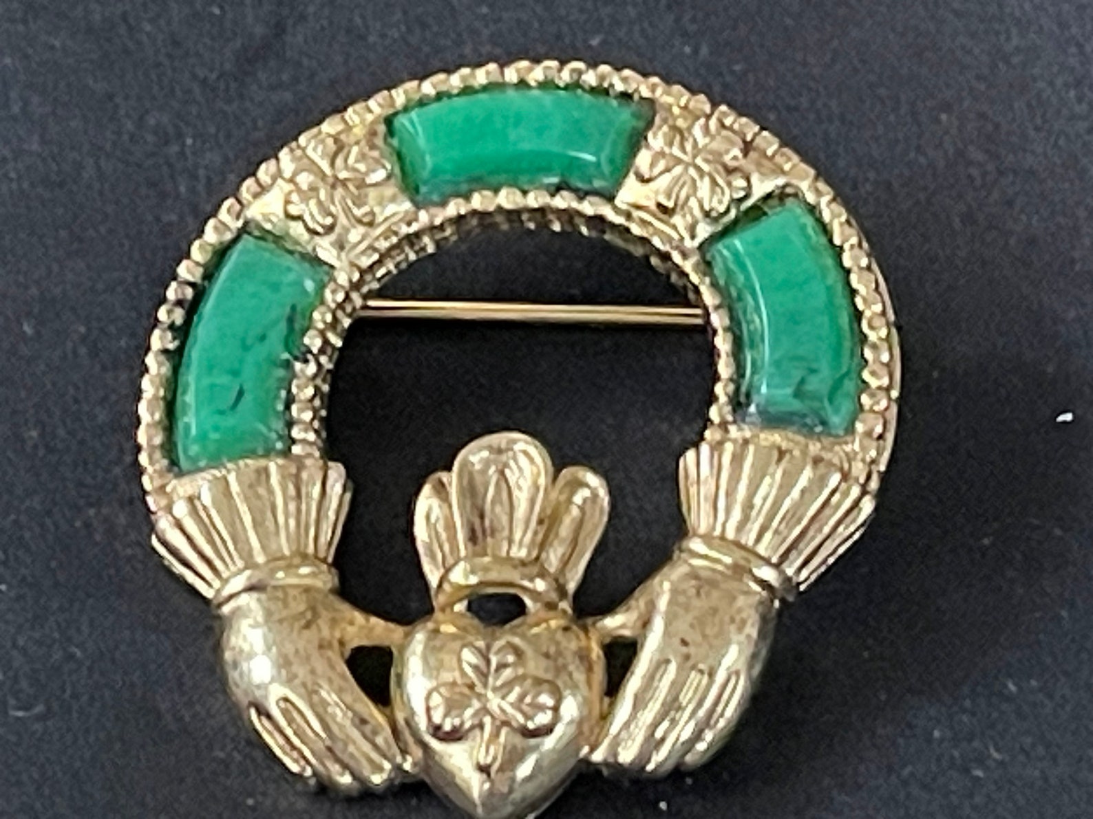 Vintage 1980s Soldor Claddagh Pin Costume Jewelry Celtic Irish ...