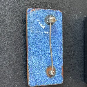 Mid-century Modern Turquoise Enamel Pin Classic Modern Design 1960s ...