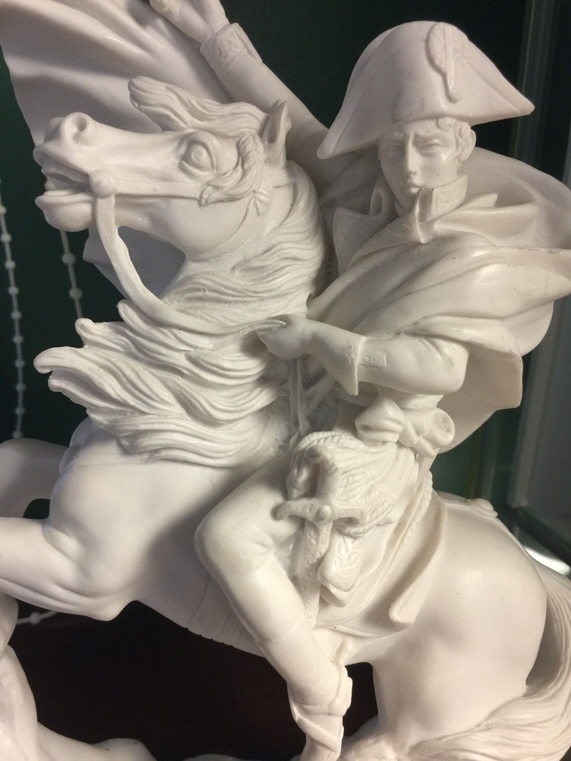 Vintage NAPOLEON Statue Sculpture by G. RUGGERI Italy Resin on Marble ...
