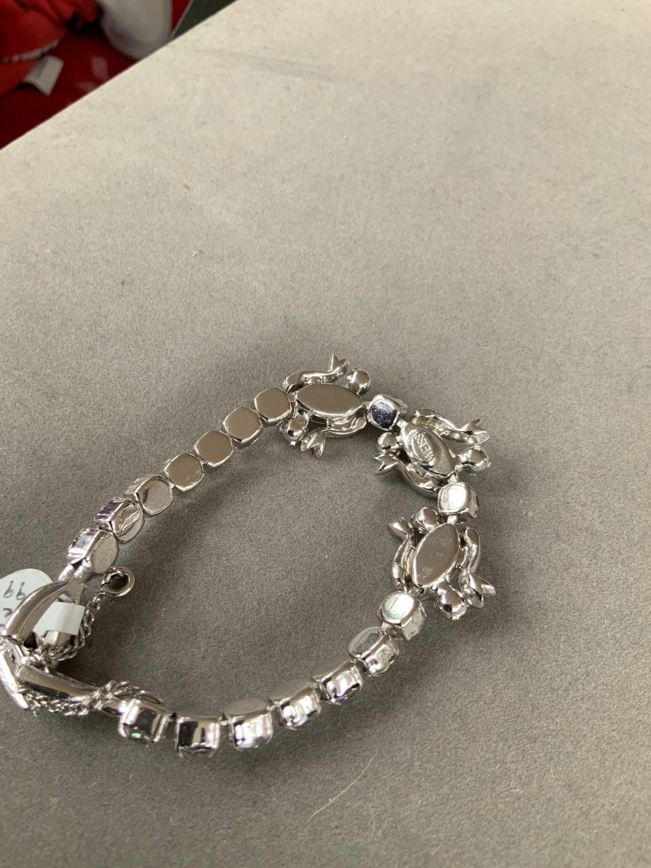 Vintage Hollywood GLAM WEISS Bracelet Rhinestones Mid-century Glamour ...
