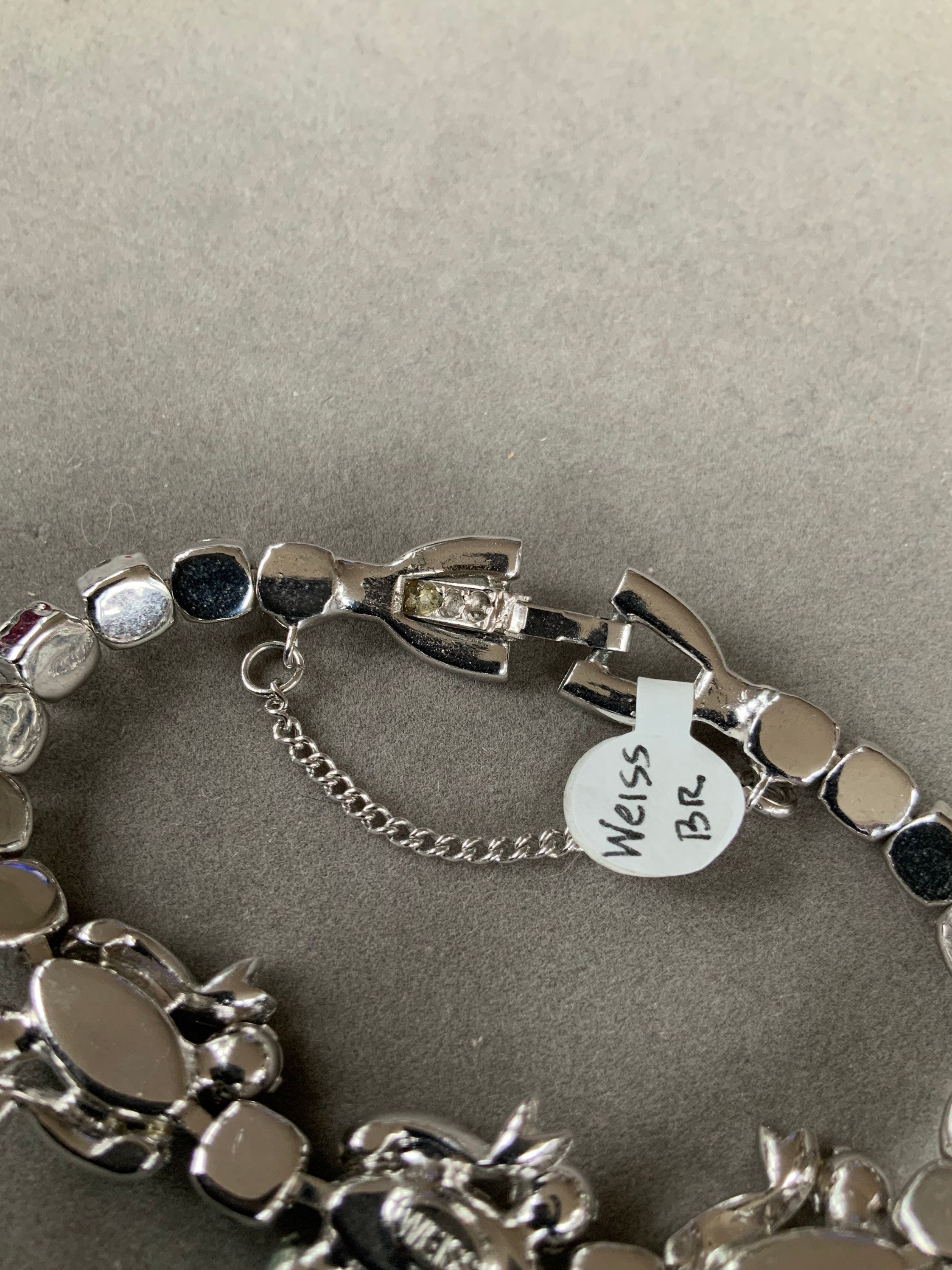 Vintage Hollywood GLAM WEISS Bracelet Rhinestones Mid-century Glamour ...