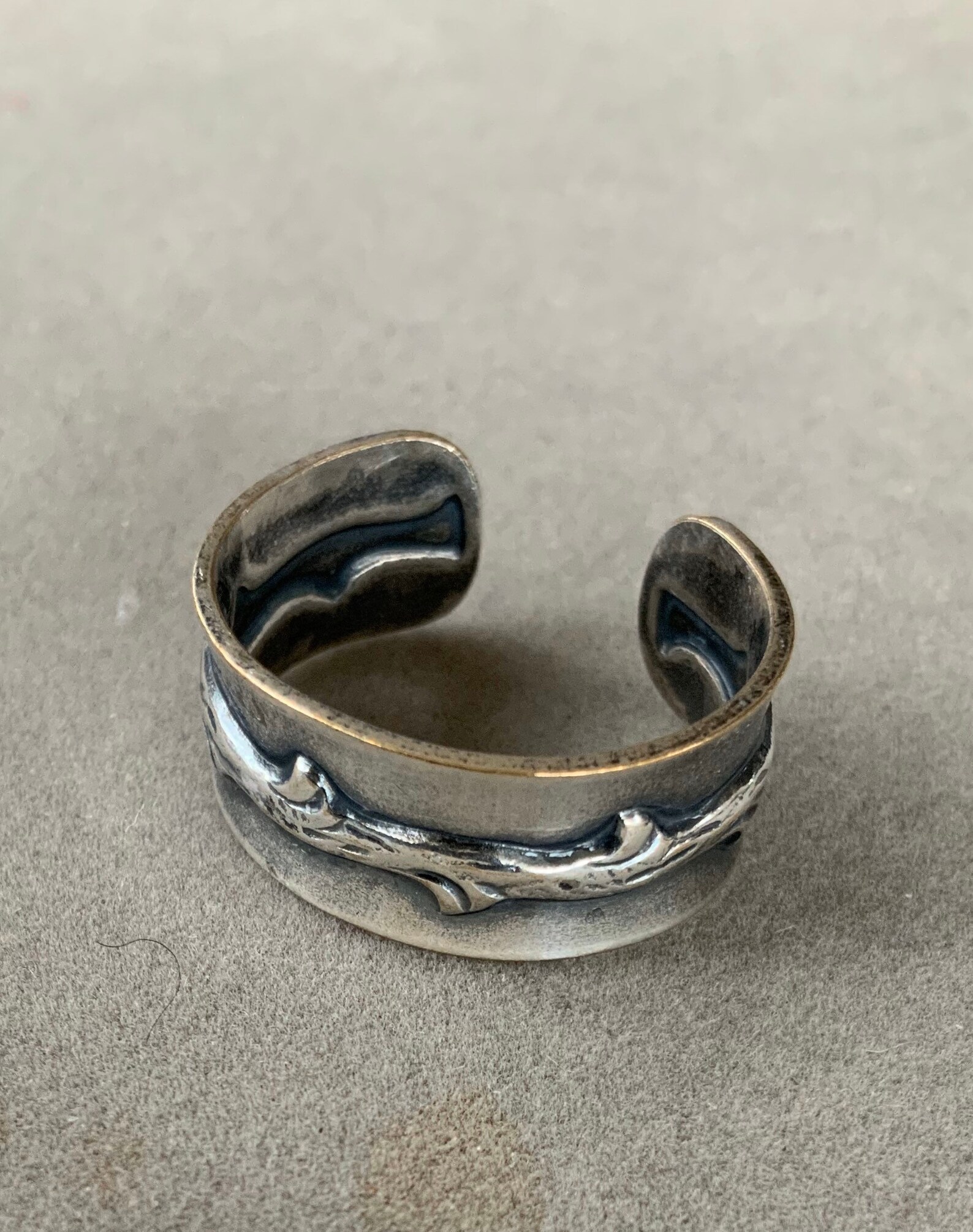 Sterling Silver Handcrafted German Silversmith Clasp Ring - Etsy