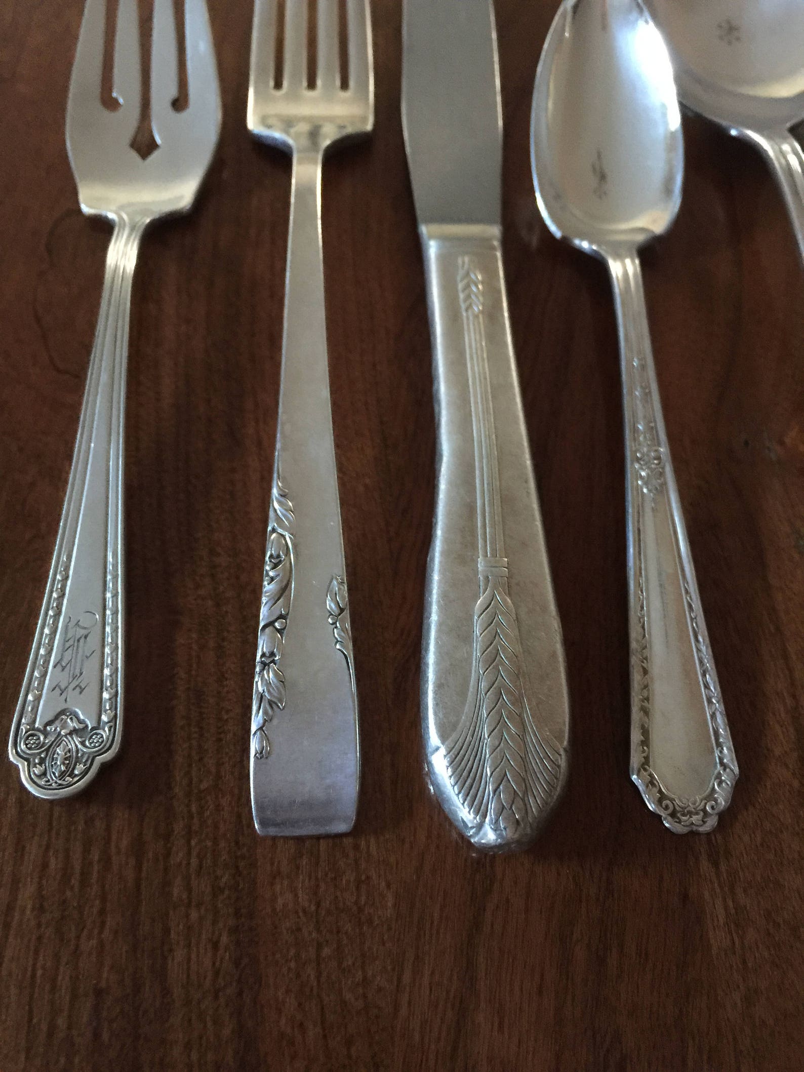 Heirloom Mismatched Vintage Antique Silver-plate Services Cottage ...