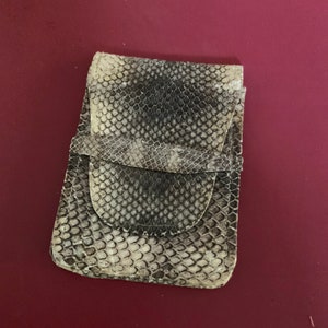 Vintage Snake Skin Card Case Business Cards Credit Cards or Folding ...