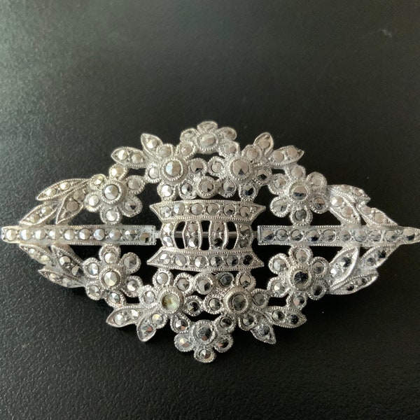 Marcasite Pin - Etsy