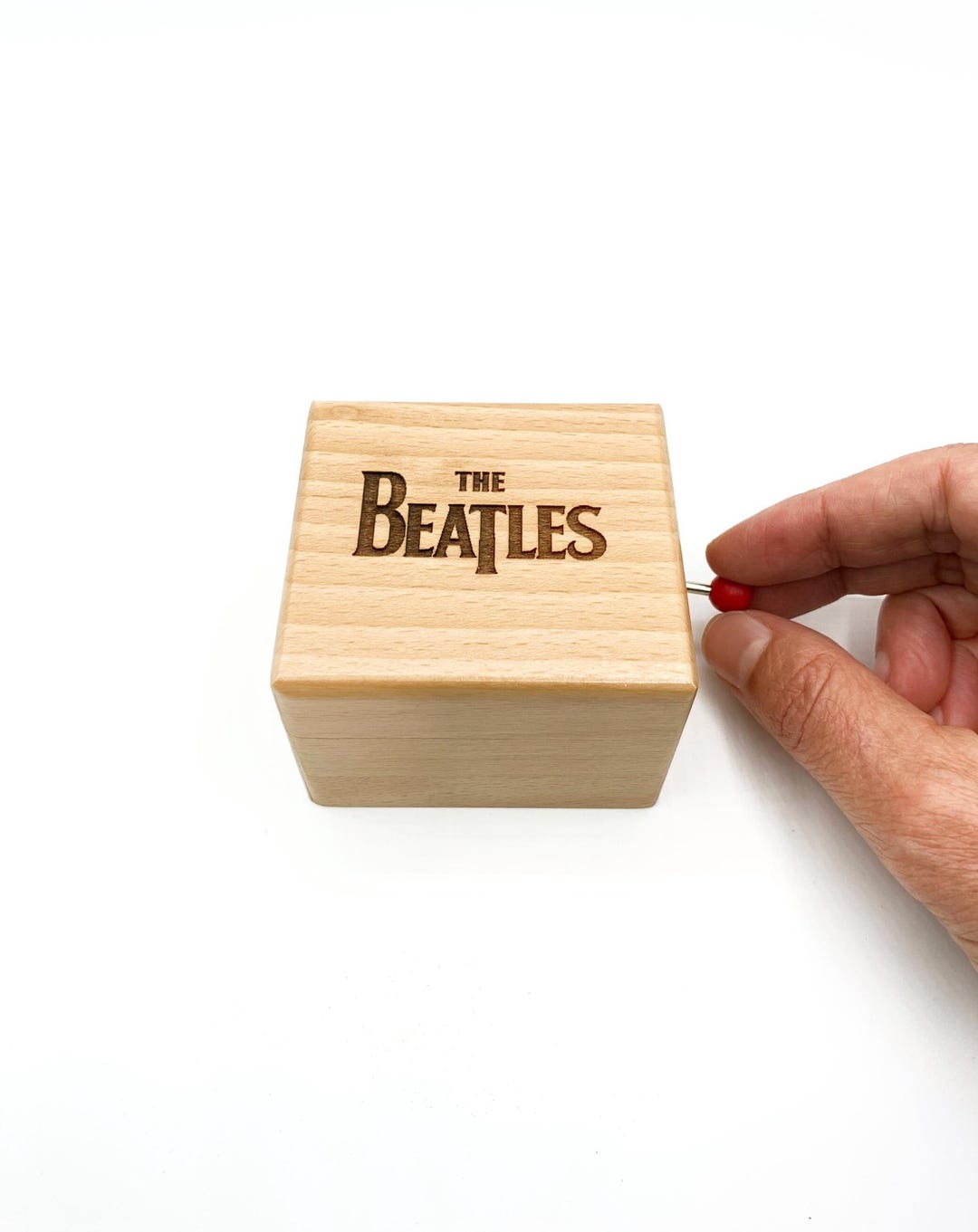 Personalized Beatles Music Box – Laser Engraved Beech or Walnut - Etsy