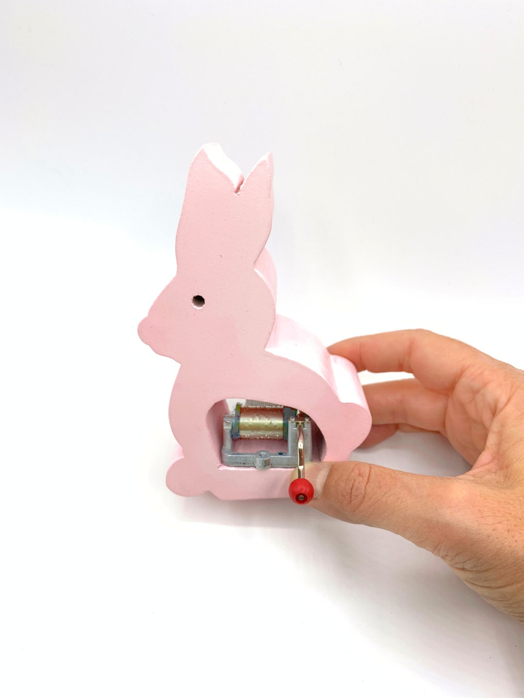 Pink Rabbit Figurine Music Box. Great for Kids Room Decor. - Etsy