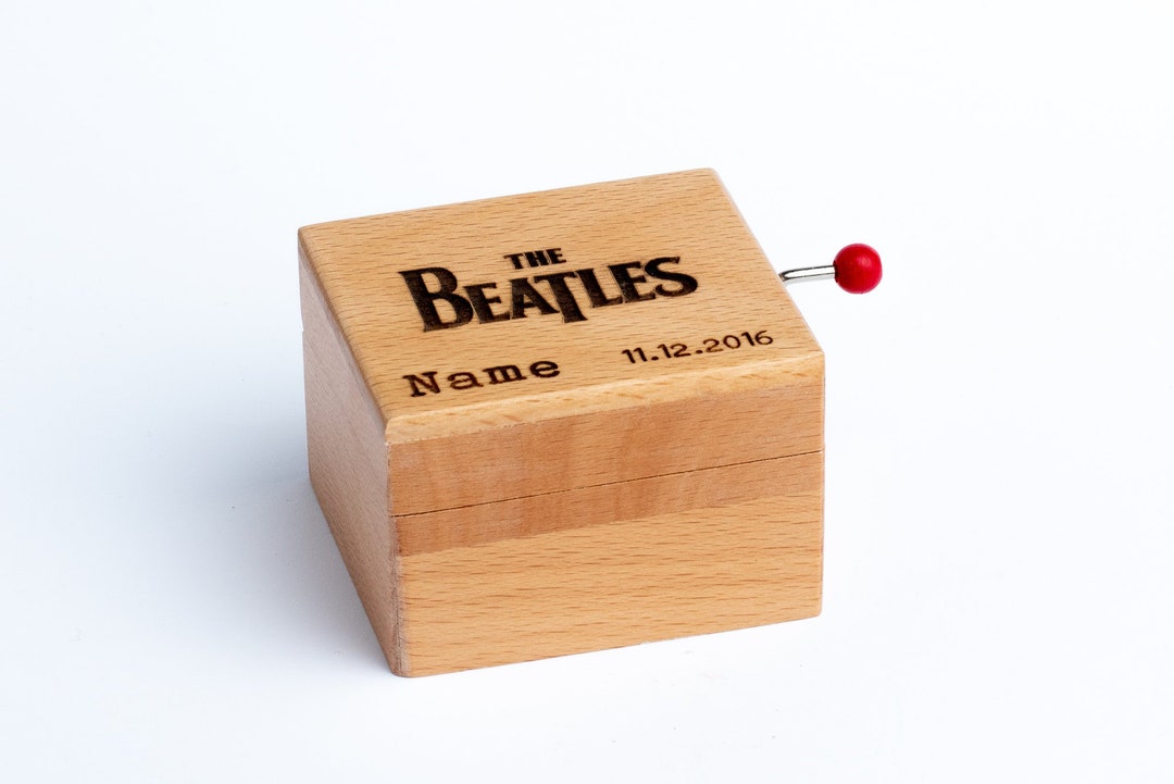The Beatles Engraved Music Box. Imagine, Yesterday, Hey Jude, Let It Be ...