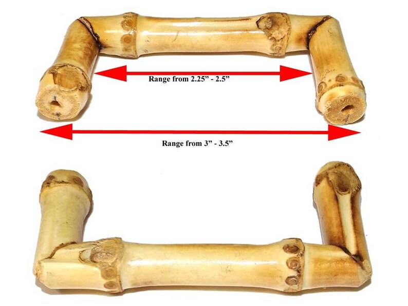 Real Bamboo Wood Drawer Pulls Approximately 3 Long - Etsy