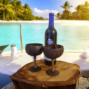 Real Coconut Shell Wine Glasses- so Unique and Eco-friendly Gift Idea ...