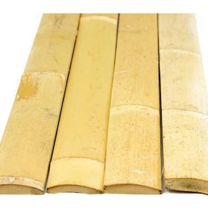 Bamboo Slats/ Flat Poles/planks Building Material for Walls, Celing ...