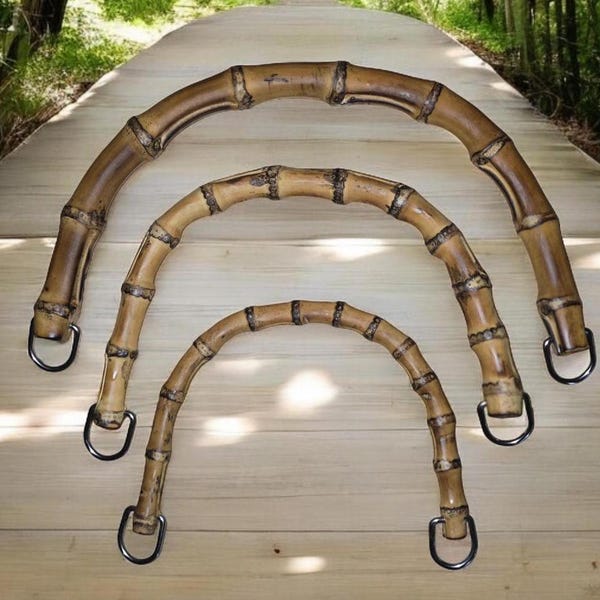 Bamboo Handle Bag - Etsy
