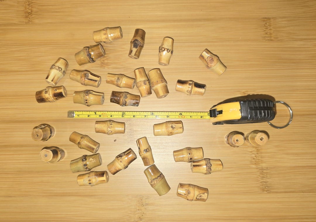 Bamboo Root Wood Beads for Crafting/ Beading/ Sewing Pack of 100 - Etsy