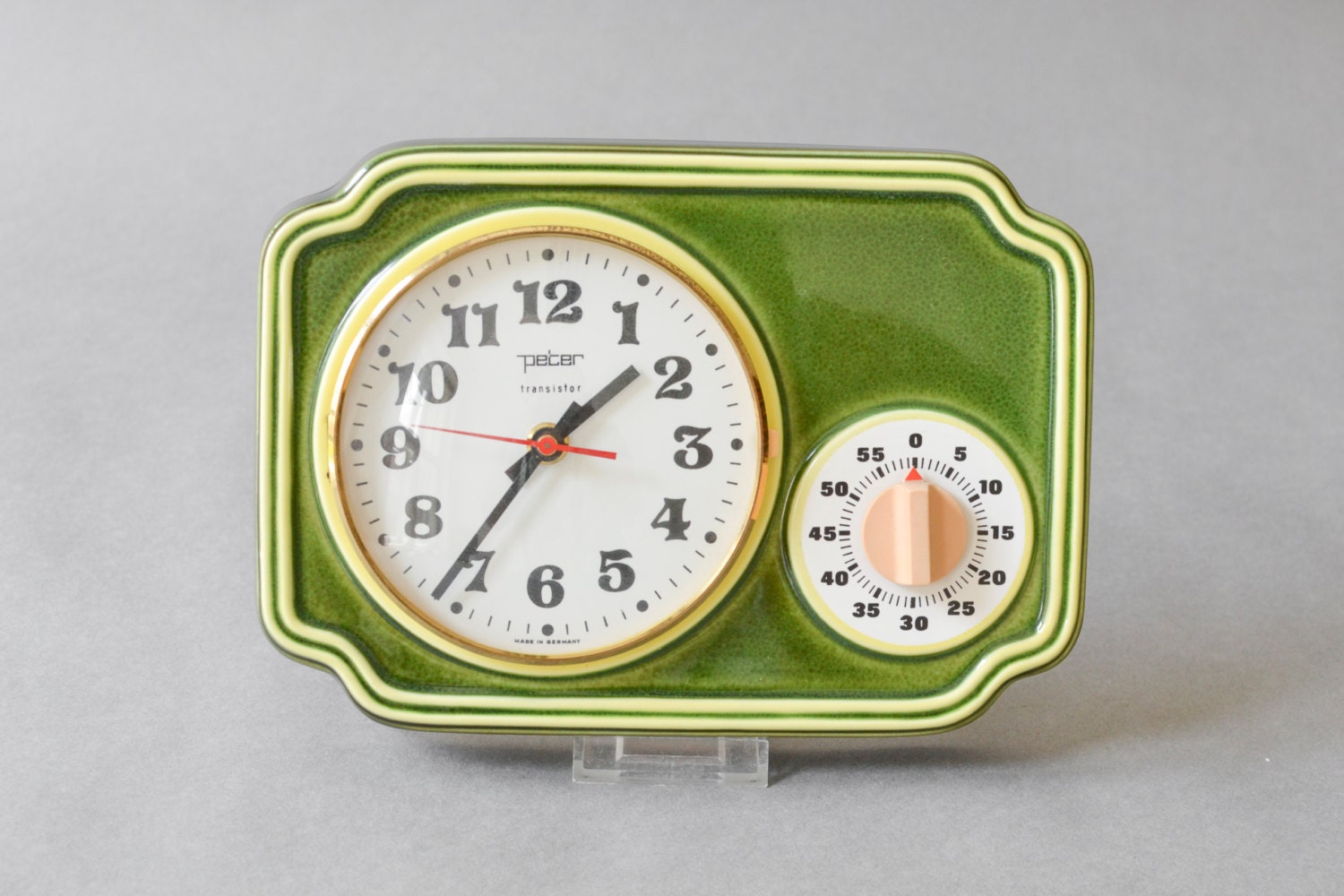 Home Décor Clocks Home & Living Home Decor Clock Retro Gift Green Color ...