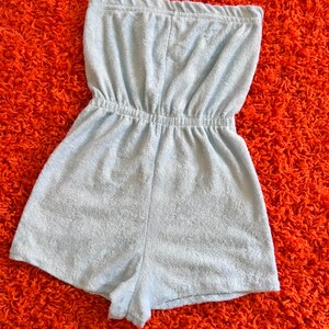 Vintage 1980s Terry Cloth Romper // XS S // Retro 70s 80s - Etsy