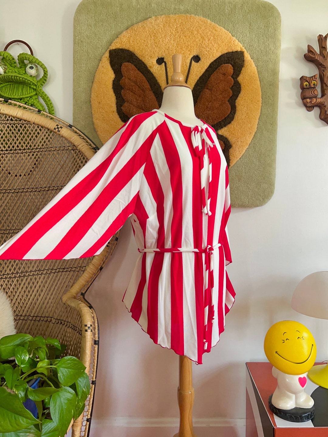 Deadstock 1970s Bell Sleeve Terry Cloth Tunic Top // 2X // NWT Vintage ...