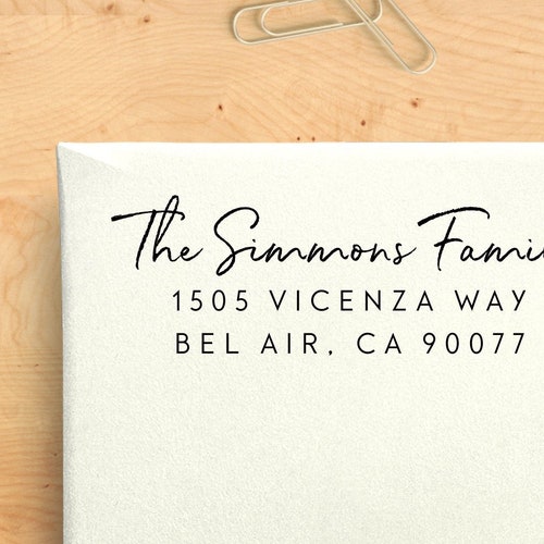 Return Address Stamp Self Inking Stamp Personalized Stamp - Etsy