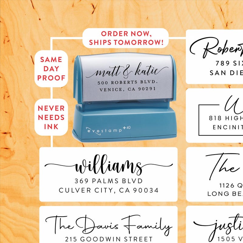 Personalized Address Stamps - Etsy