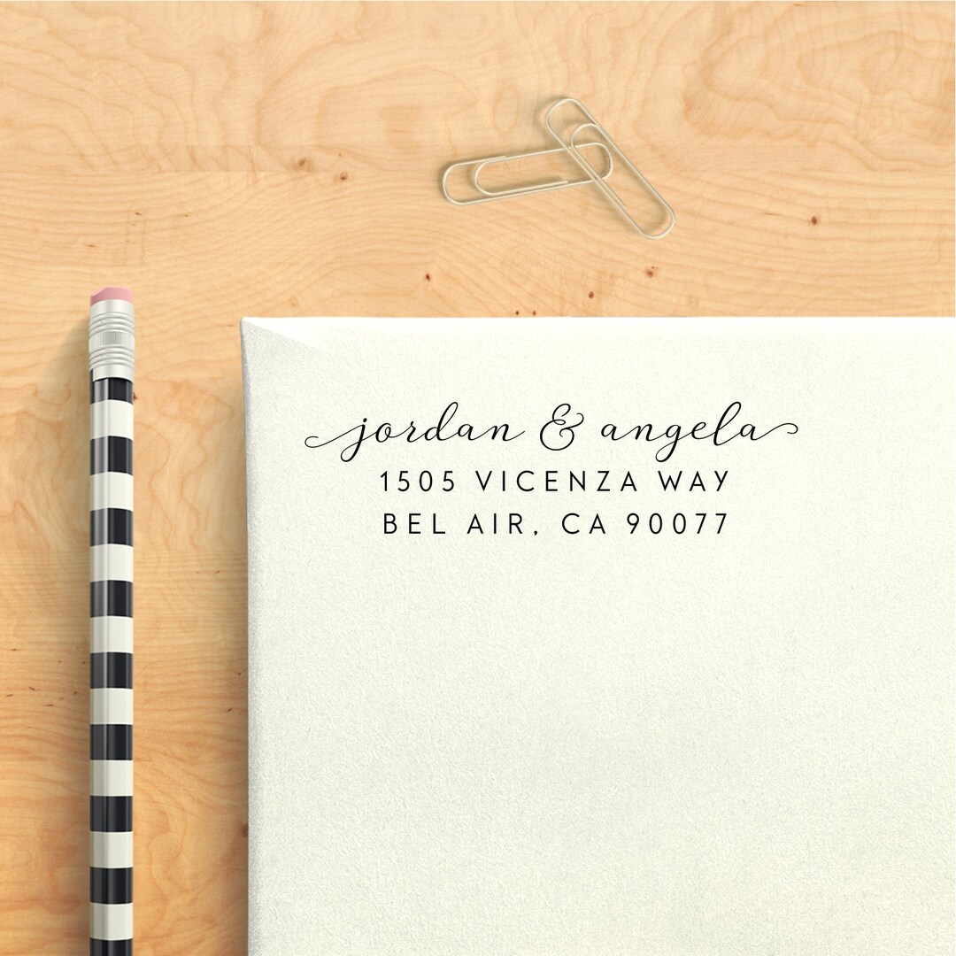 Custom Address Stamp Personalized Address Stamp Self Ink - Etsy