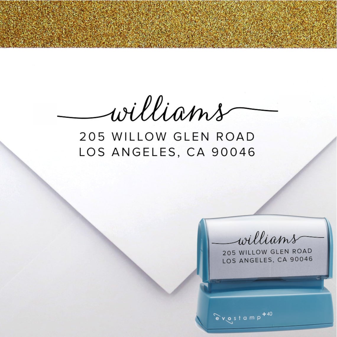 Personalized Self Inking Return Address Stamp - Custom Address Stamp ...
