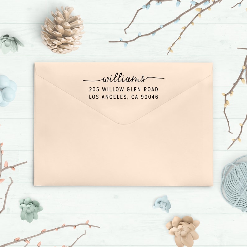 Personalized Self Inking Return Address Stamp Custom Address | Etsy